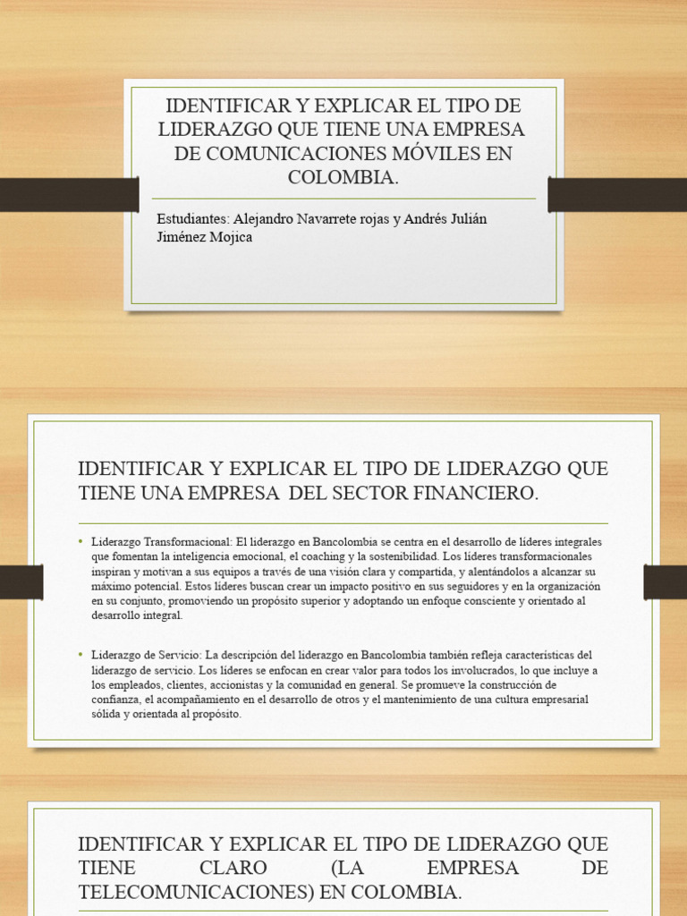 Tarea Ecoalejandro Nava y Andres Jime de Identificar Tipos de Liderazgo ...