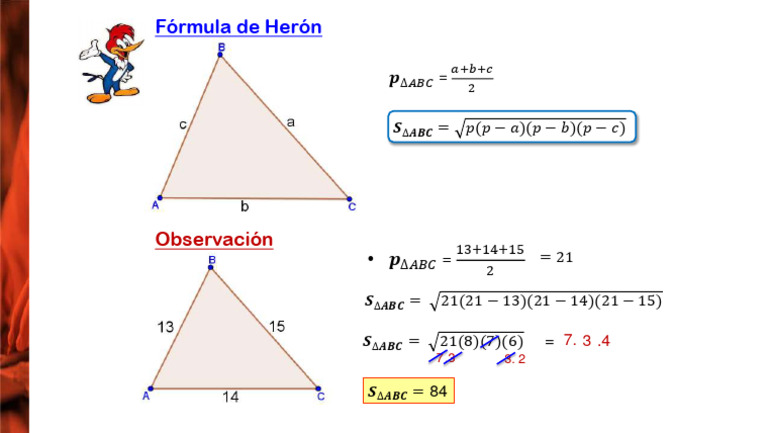 Fórmula de Herón | PDF