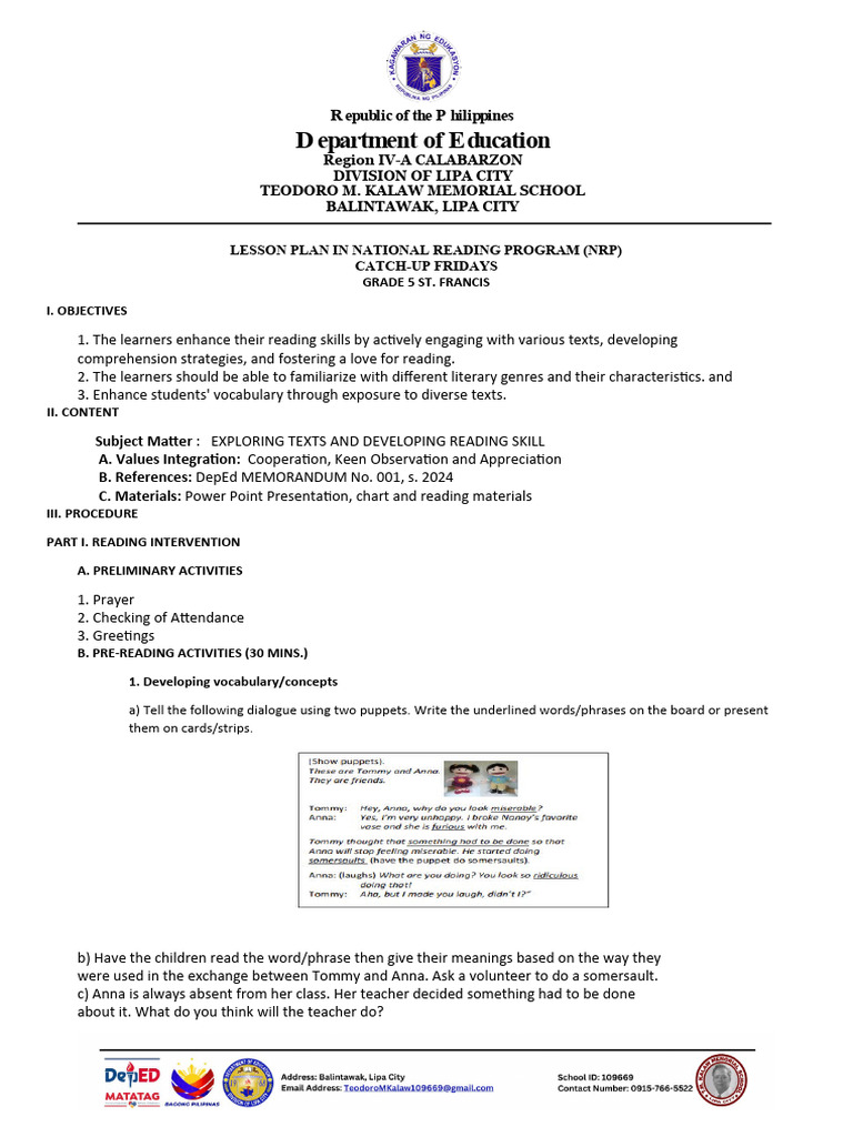 DLP Feb 2 Reading | PDF | Reading Comprehension | Cognition