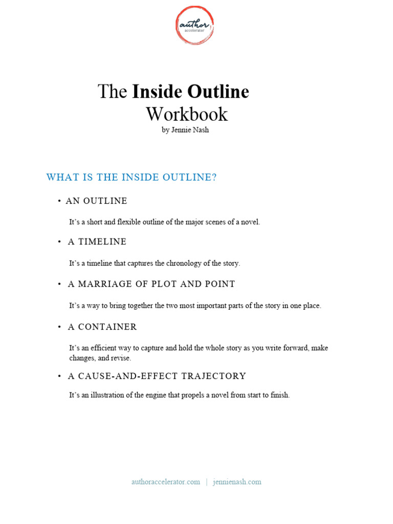 Inside Outline for Novel Writing | PDF