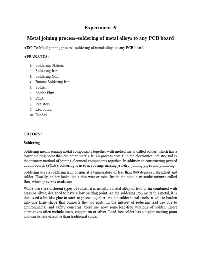 Soldering Pdf Soldering Solder