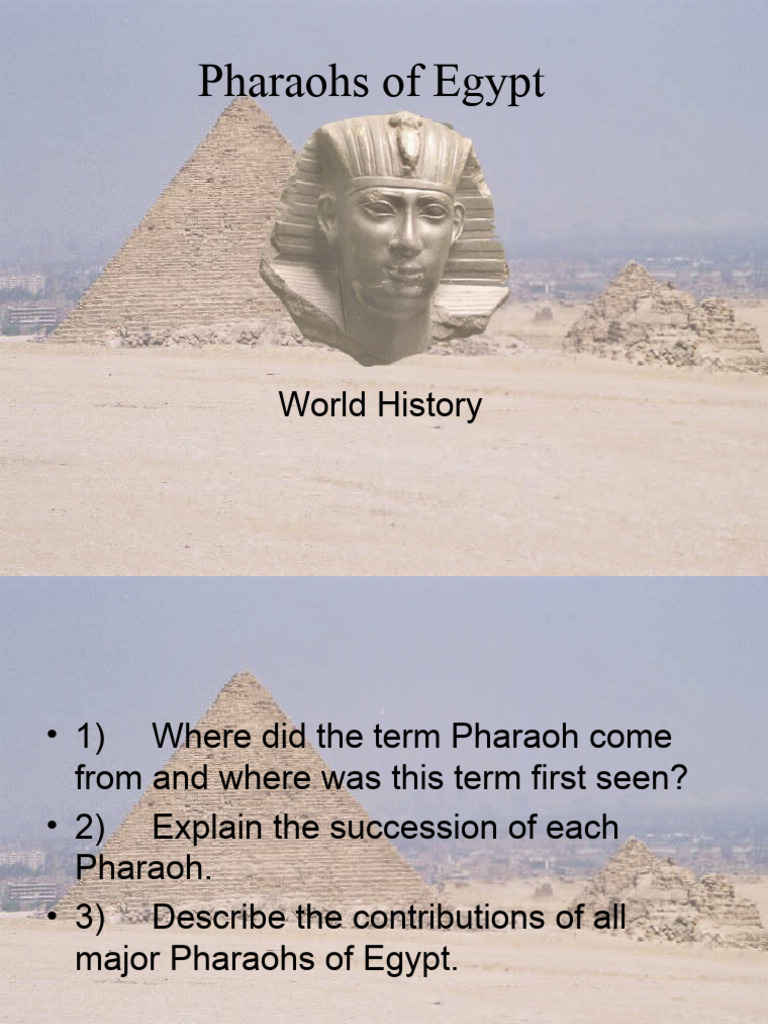 Pharaohs of Egypt | PDF | Akhenaten | Ancient Egypt