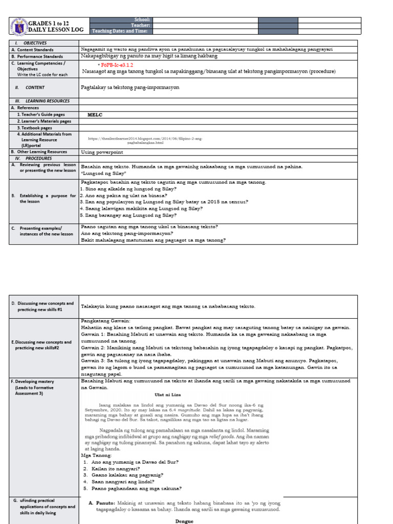 FILIPINO.-Q1-W3.Day1.1 | PDF
