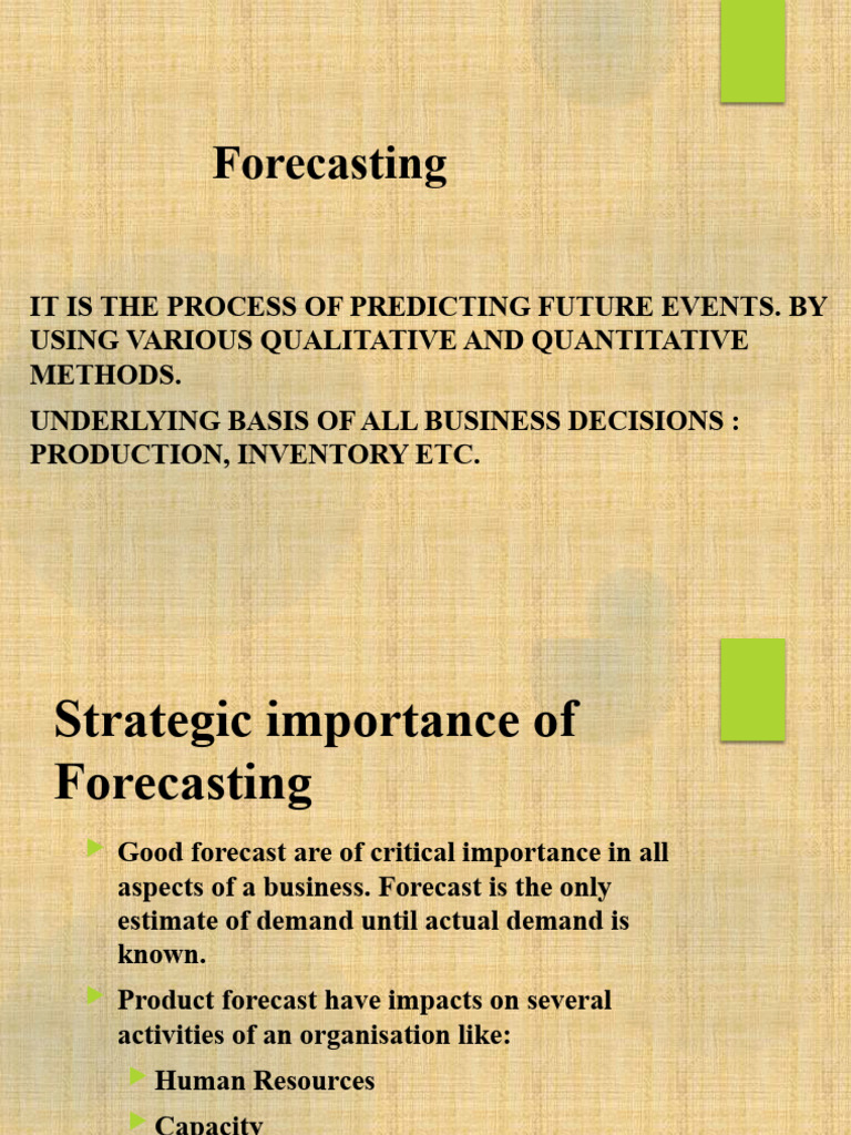 Ch III_Forecasting | PDF | Forecasting | Least Squares
