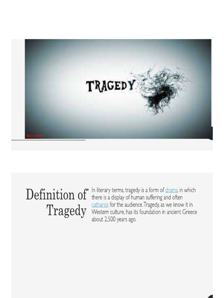 Evolution of Tragedy in Literature | PDF | History | Classics