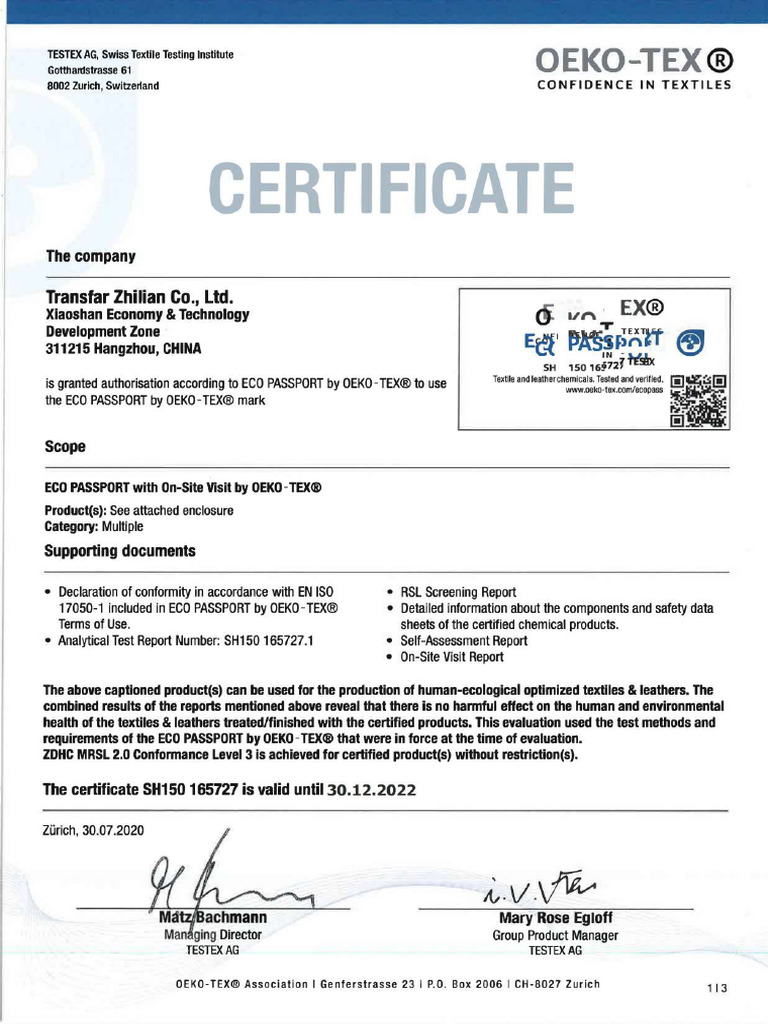 Oeko Tex-1 | PDF