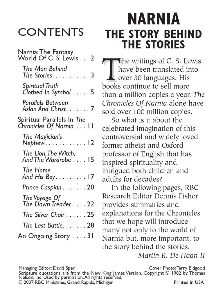 Narnia | PDF | The Chronicles Of Narnia | Aslan