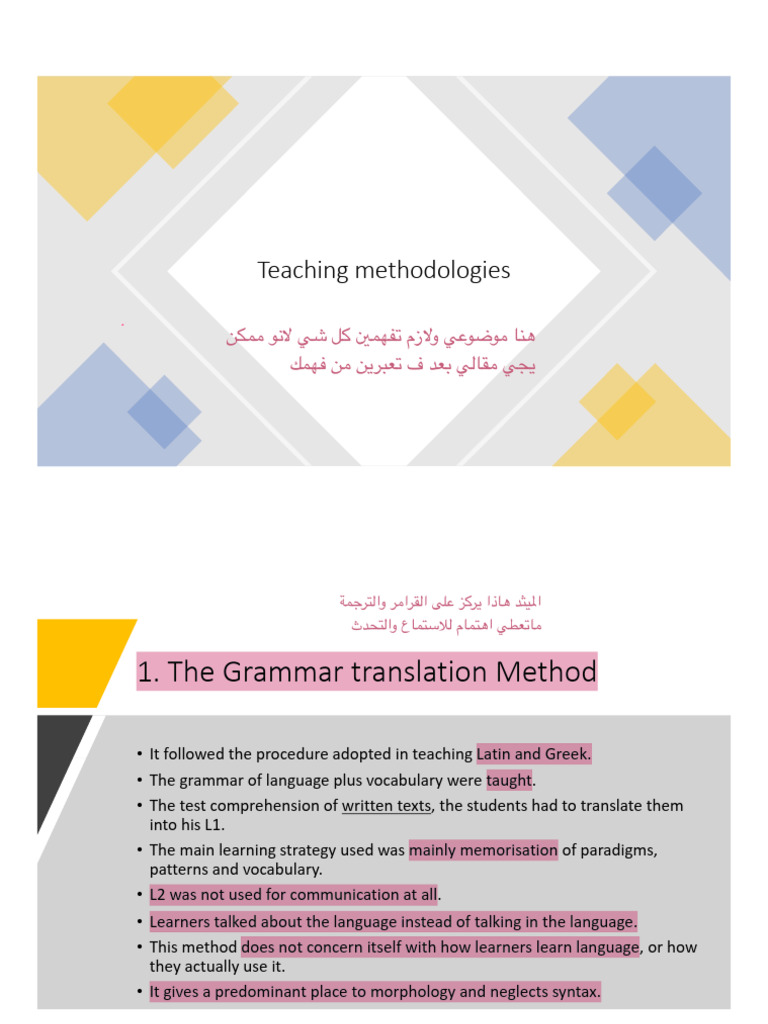 Methods of Teaching . | Download Free PDF | Second Language | Linguistics