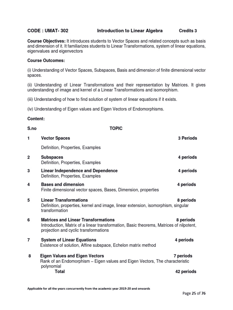 Math 302 | PDF | Eigenvalues And Eigenvectors | Linear Map