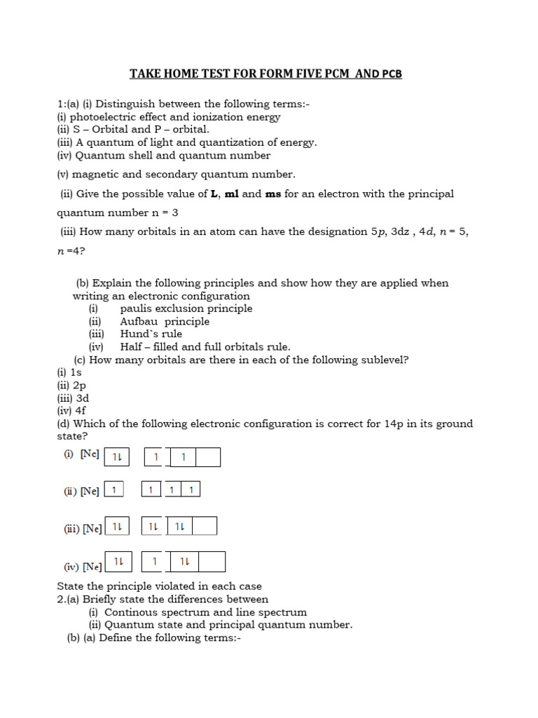 Chemistry Package | PDF | Atomic Orbital | Gases