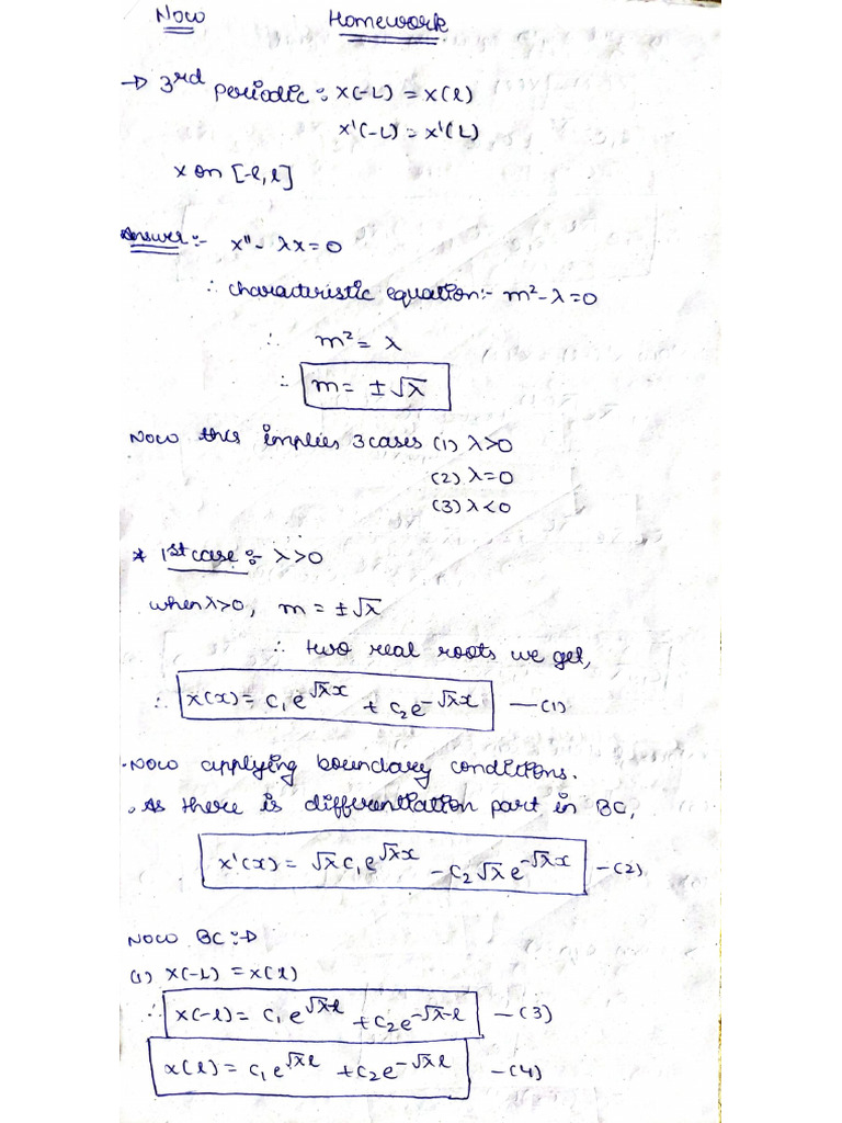 HMW, Sturm Liouville | PDF