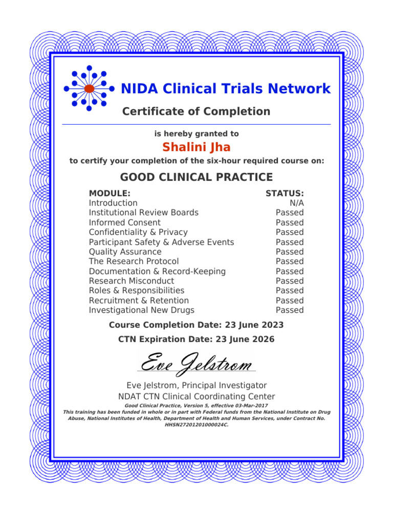 NIDA Clinical Trial Network | PDF