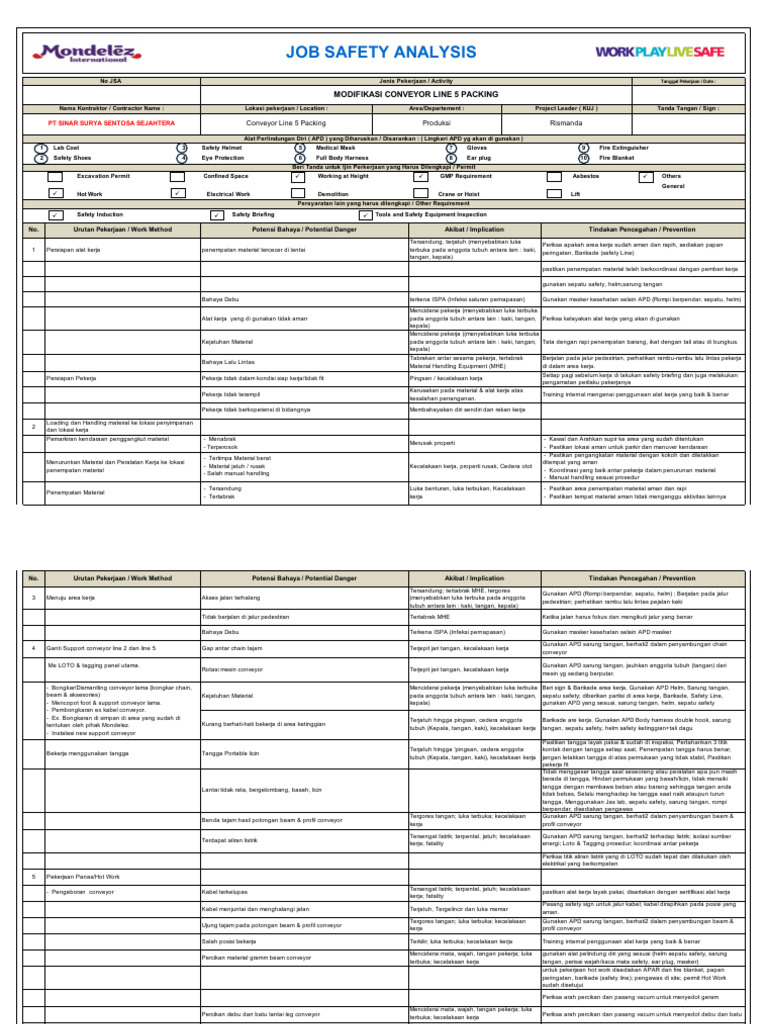Jsa Kuj-Modif Conveyor Line 5 Packing | PDF