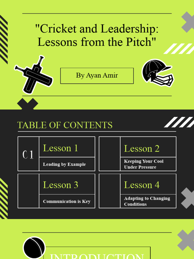 Ayan Cricket Leadership Speech | PDF