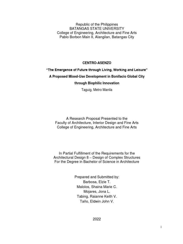 Biophilic Mixed-Use Development Proposal | PDF