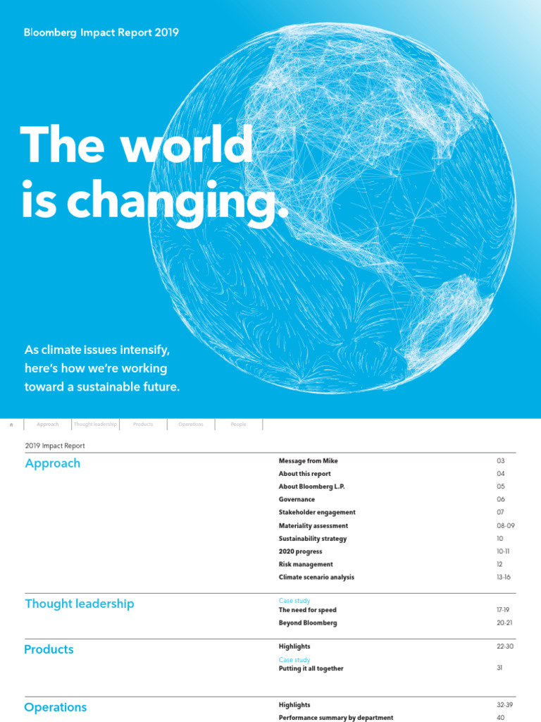 BLOOMBERG | PDF | Sustainability | Climate Change