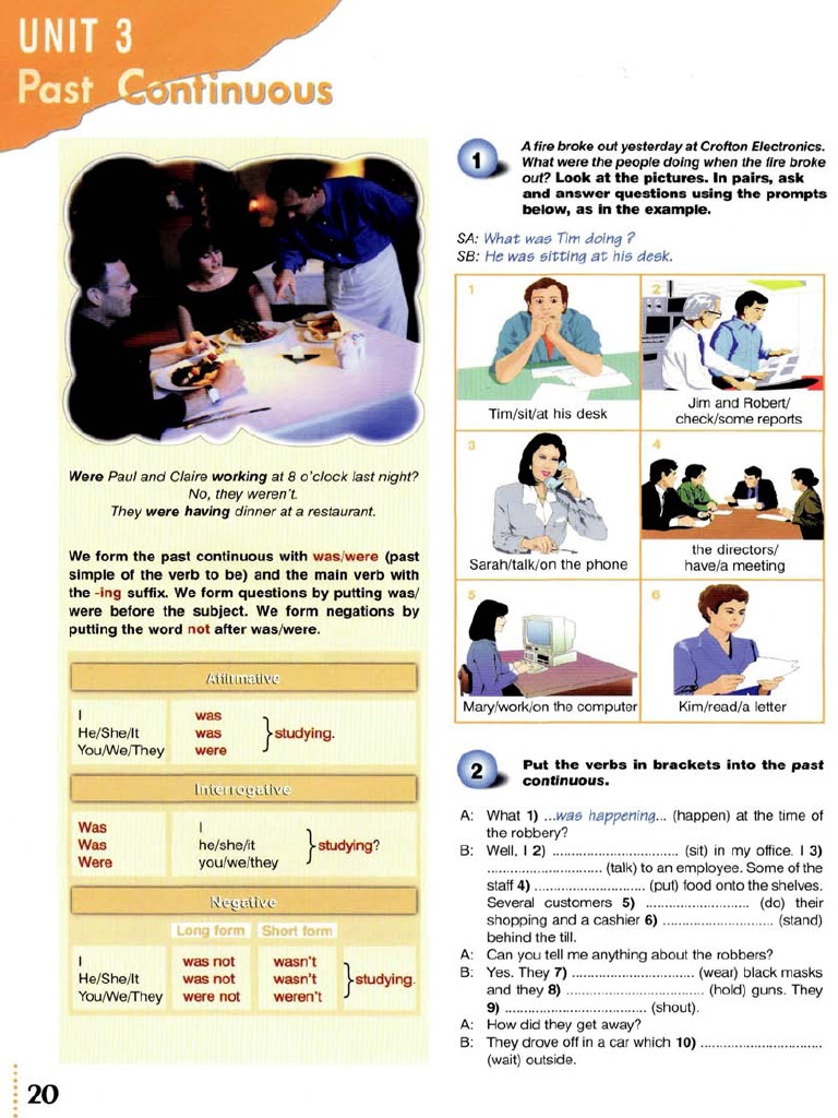 Grammarway2-Past Continuous | PDF