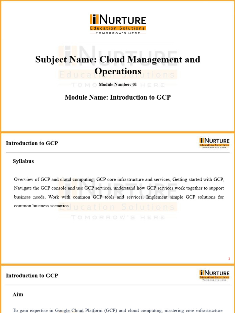 Cloud Management and Operations Module 1 | PDF | Cloud Computing | Virtualization