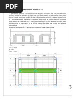 Ribbed Slab Example | PDF | Structural Load | Architectural Elements