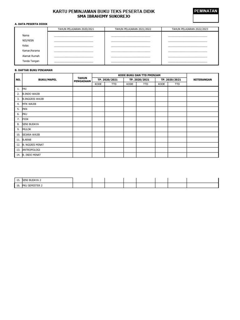 Data Rekap Buku | PDF