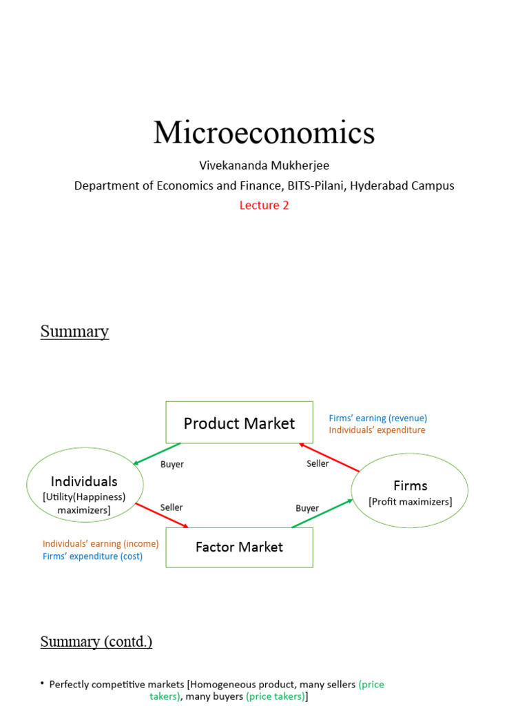 Microeconomics L2 | PDF | Market Power | Prices