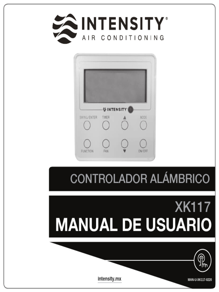 Manual de Usuario - Controlador Xk117 - Intensity Comp | PDF