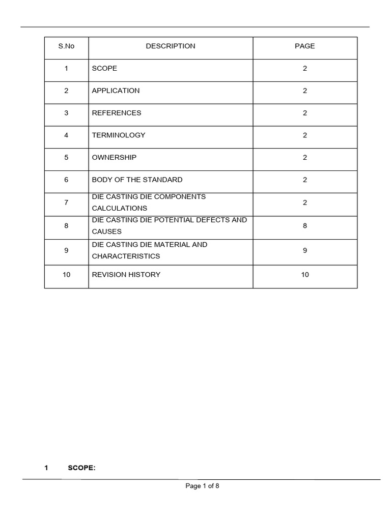Die Casting Die Parameter - Calculation - Guideline | PDF | Materials ...