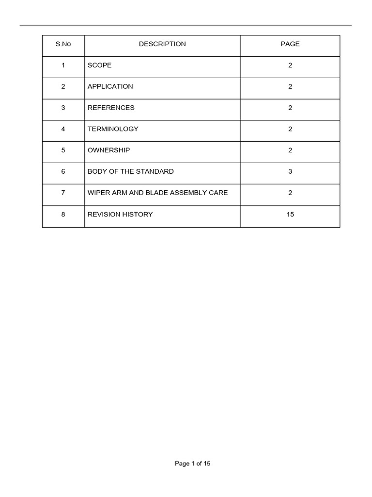 Wiper Arm and Blade Assembly - Handling Guideline | PDF | Ultraviolet ...