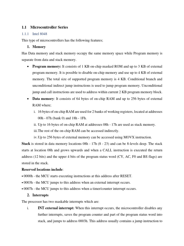 Microcontroller Series | PDF | Microcontroller | Computer Architecture Microcontroller Series | PDF | Microcontroller | Computer Architecture