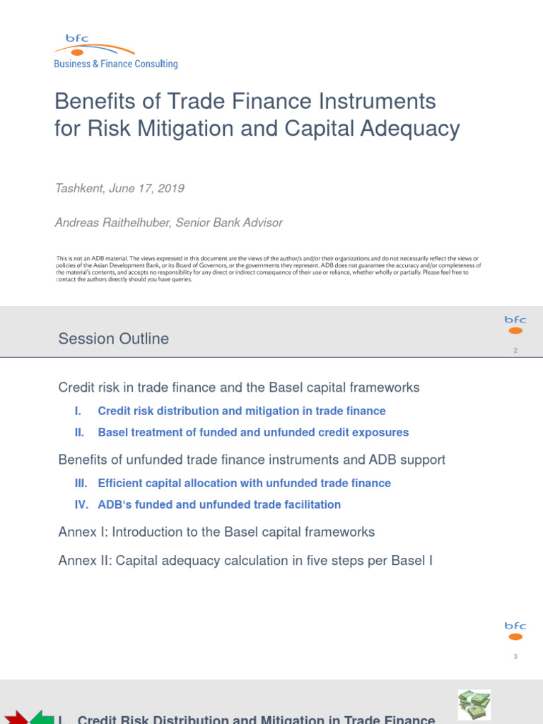 Benefits Trade Finance Instruments Risk Mitigation and Capital Adequacy ...