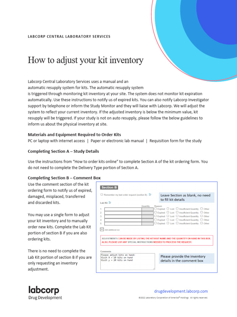 How to adjust your kit inventory (1) | PDF