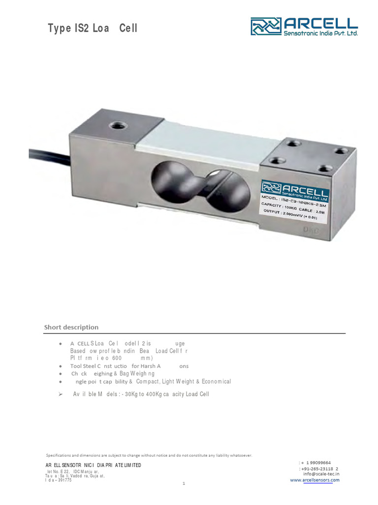 Arcell Is2 Cut Size | PDF