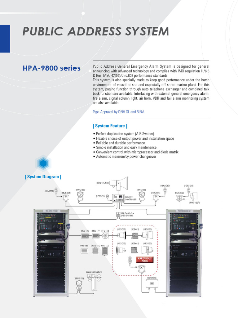 Marine Public Address Systems Overview | PDF | Loudspeaker | Amplifier