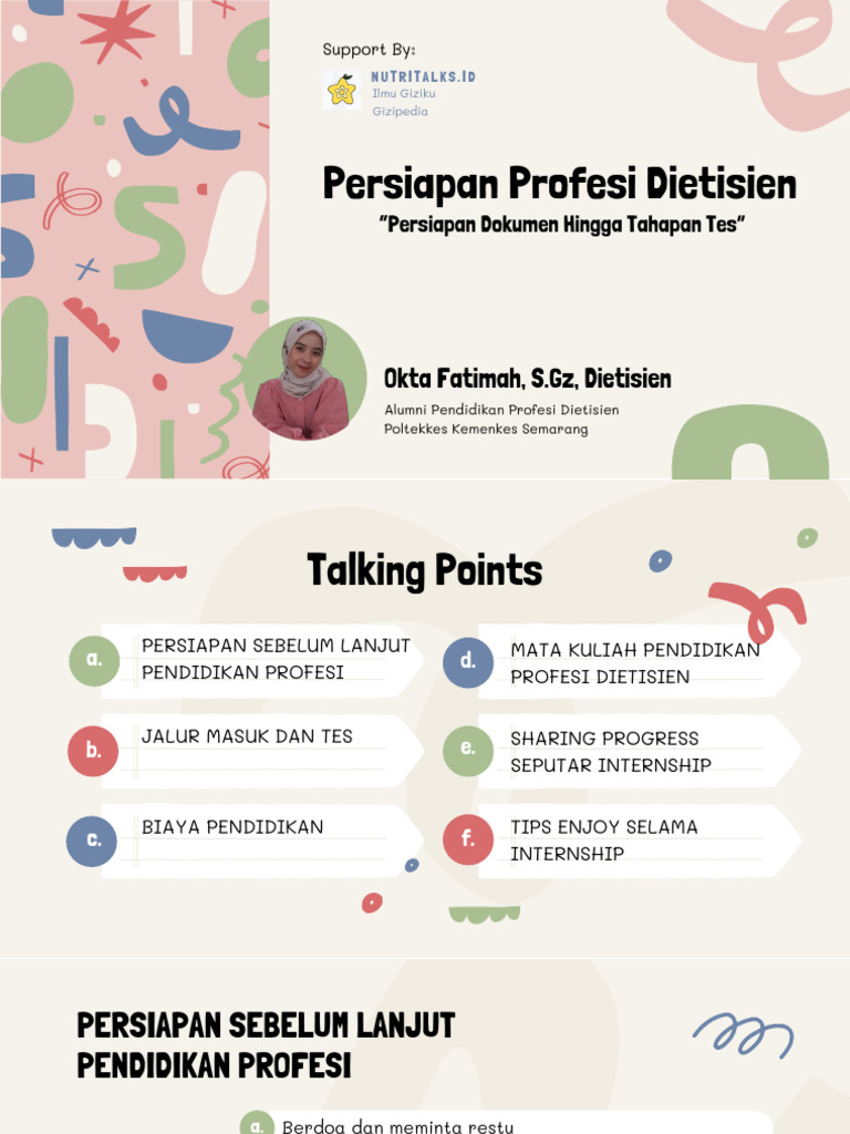 Profesi Dietisien Polkesmar - Okta Fatimah | PDF | Karier & Perkembangan | Kesehatan Holistik
