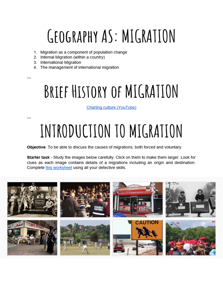 Understanding Migration Dynamics | PDF | Human Migration | Immigration