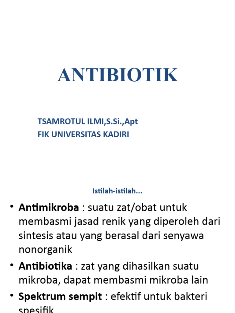 Antibiotik Pdf