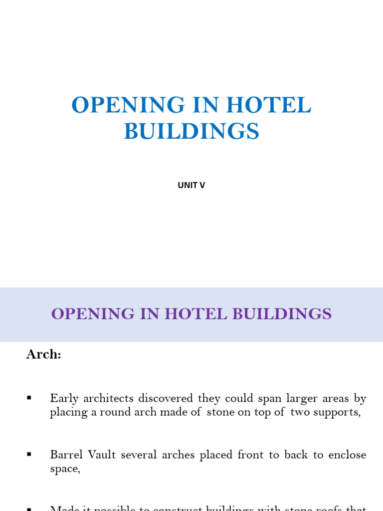 Openings in Hotel Buildings | PDF | Door | Building