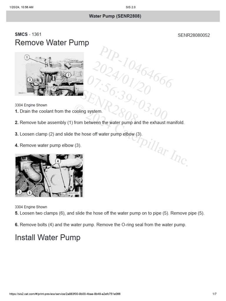 Water Pump | PDF | Bearing (Mechanical) | Pipe (Fluid Conveyance)