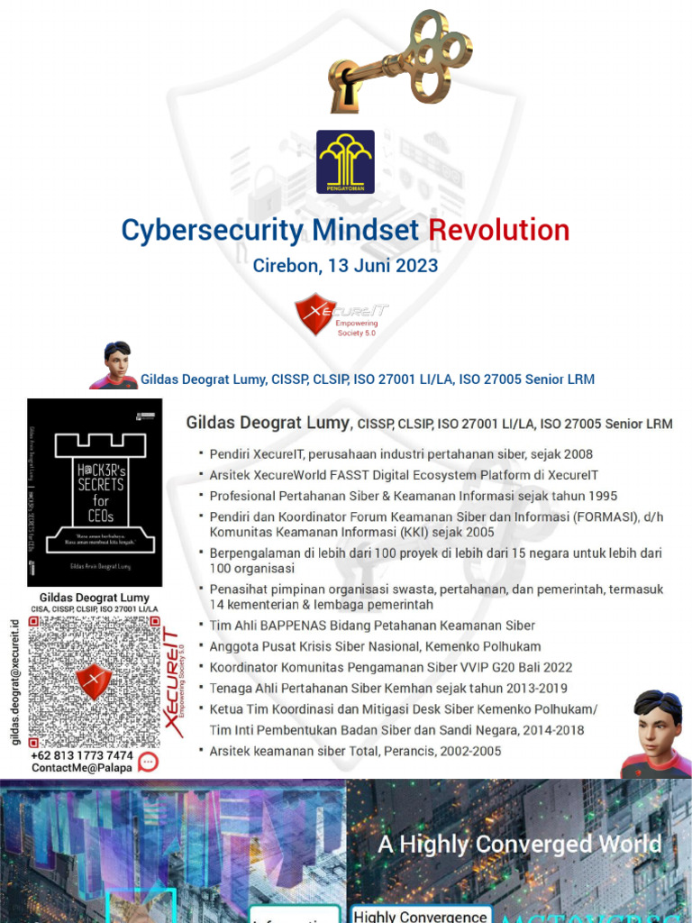 Materi Cybersecurity Mindset Revolution | PDF | Finance & Money Management | Computers