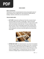 Joints and Splices in Carpentry | PDF | Woodworking