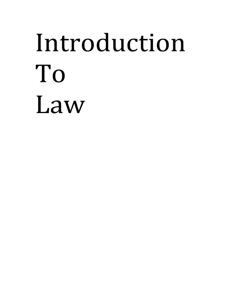 Introduction to law notes | PDF | Common Law | Precedent