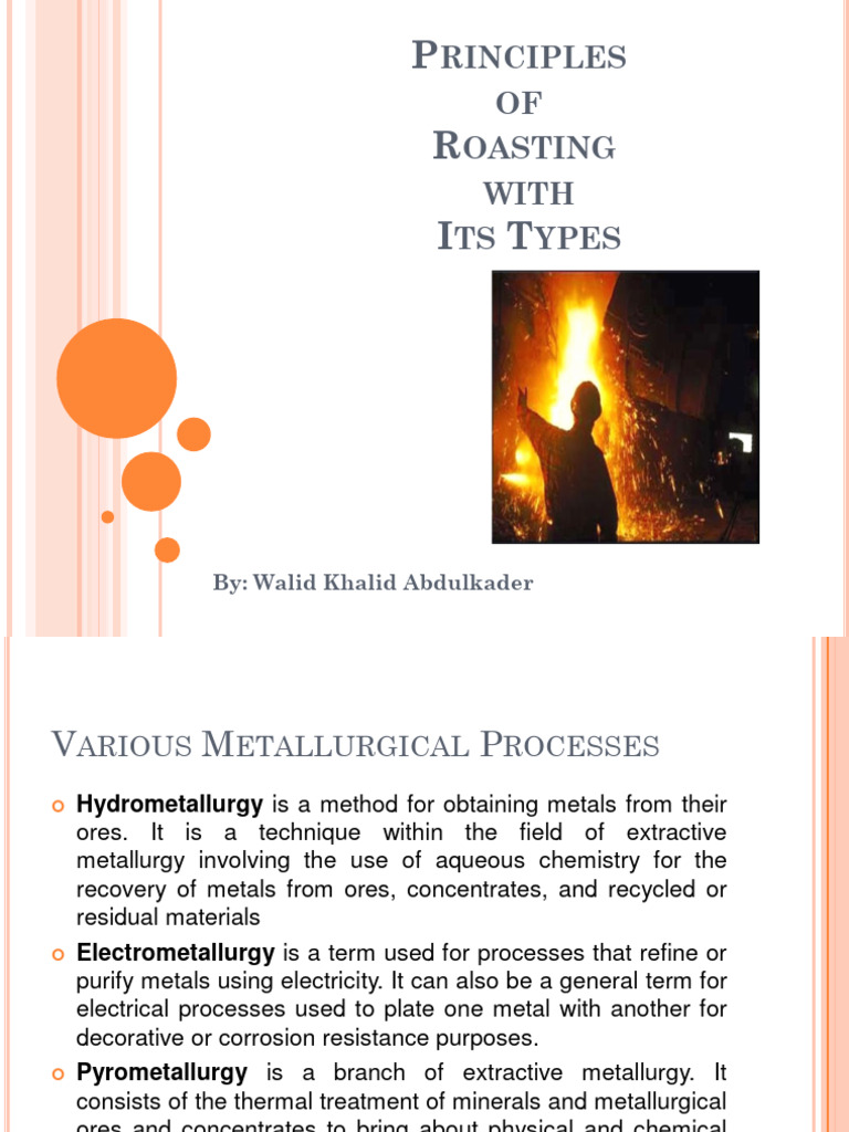 2 Principals of Roasting and Its Types | PDF | Metallurgy | Oxide