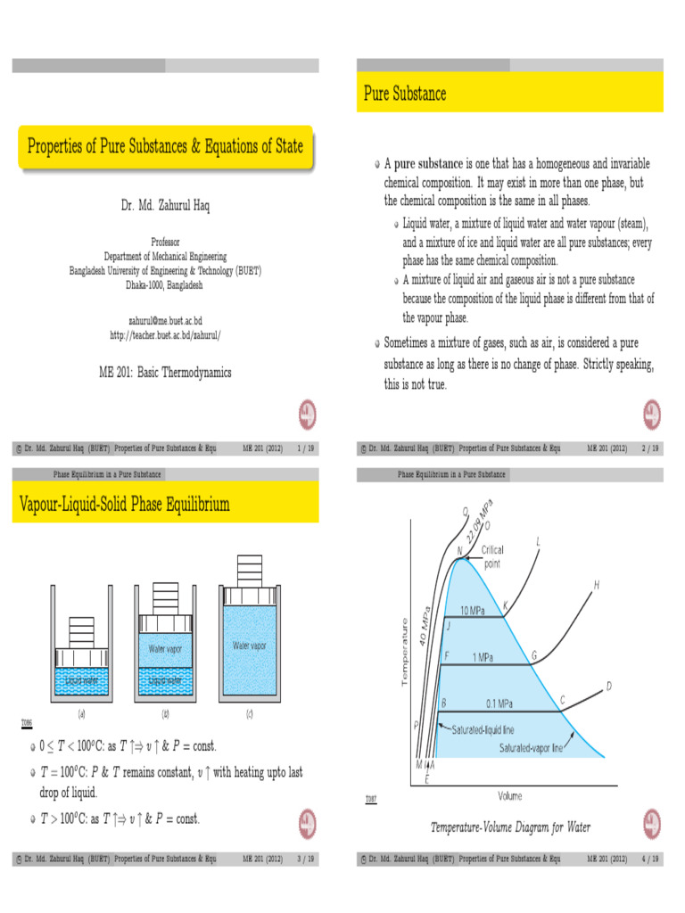 4. ME201_Properties | PDF | Phase Rule | Phase (Matter)
