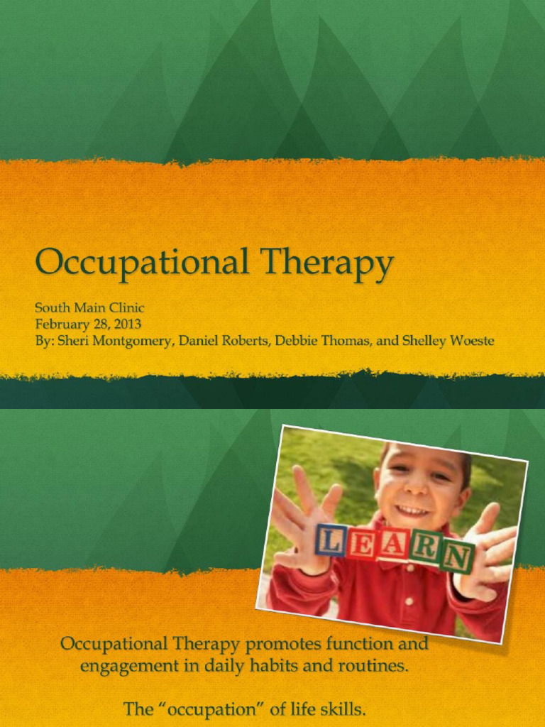 Occupational Therapy Pdf