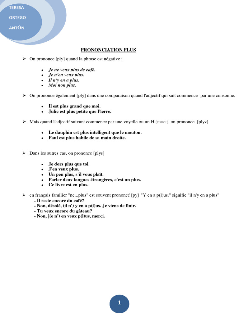 Prononciation Plus | PDF | Langues en Europe | Communication humaine