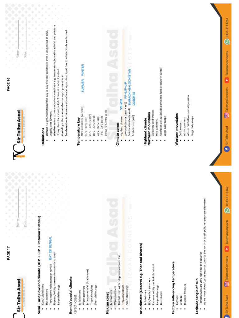 Geography by Talha Asad | PDF