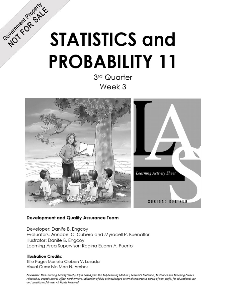 Statistics & Probability LAS Guide | PDF | Normal Distribution | Variance