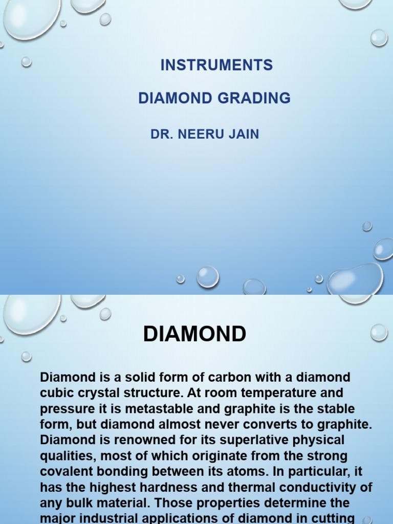 Instruments - Diamond Grading | PDF | Diamond | Gemstone