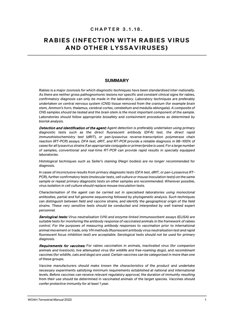 3.01.18 Rabies | PDF | Reverse Transcription Polymerase Chain Reaction | Polymerase Chain Reaction
