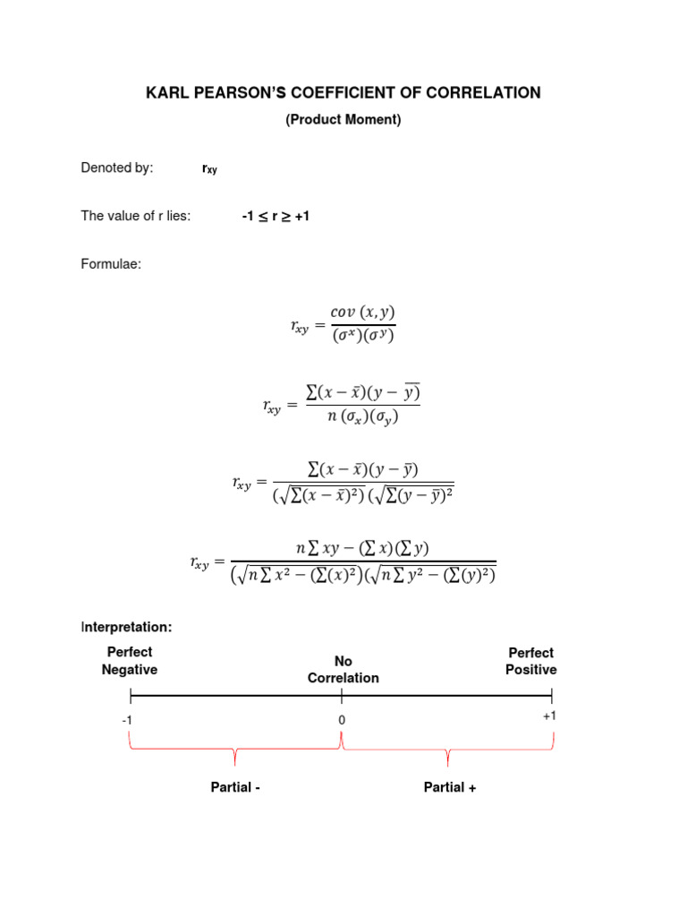 Karl Pearson Moment Correlation | PDF | Statistics | Statistical Inference